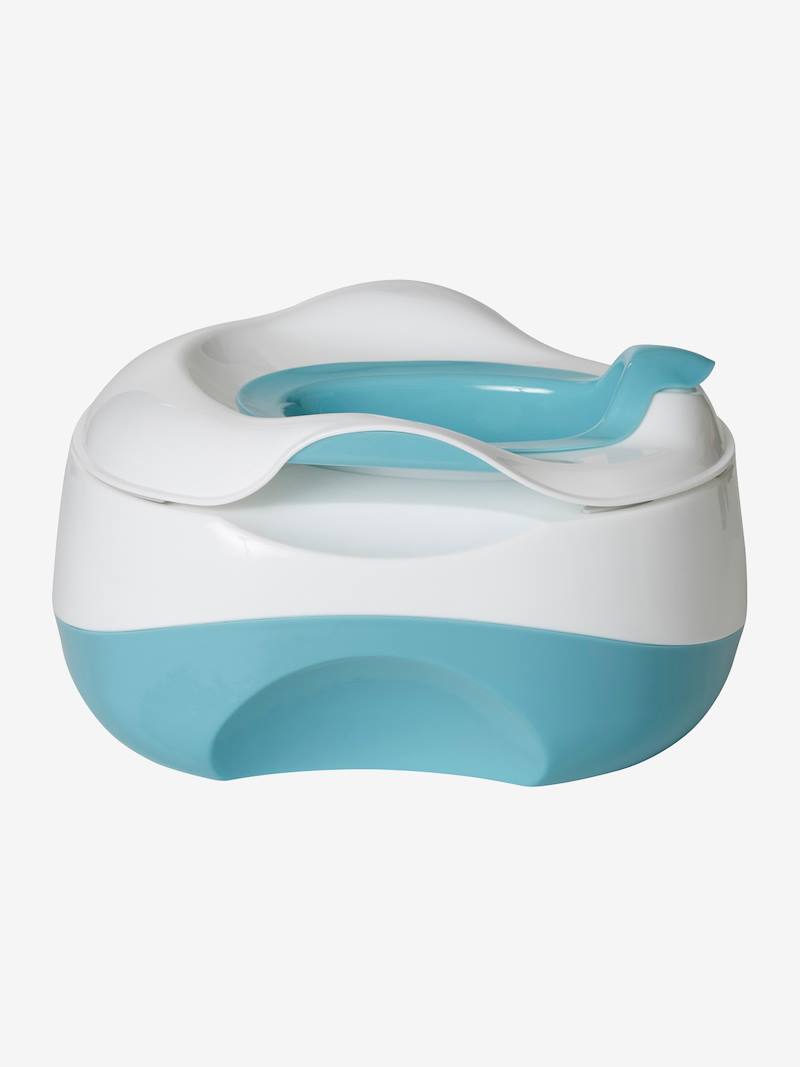 Plaspotje 3-in-1 - blauw/wit, Verzorging