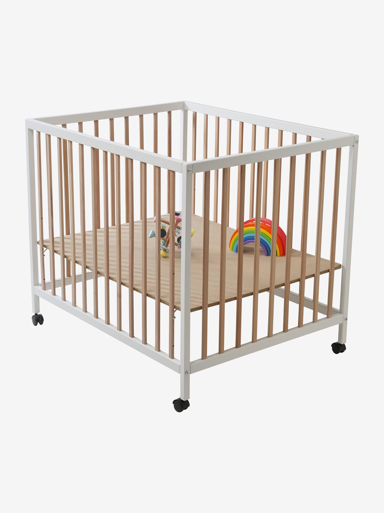 Parc bébé - Parc pliable, en bois et modulable - vertbaudet