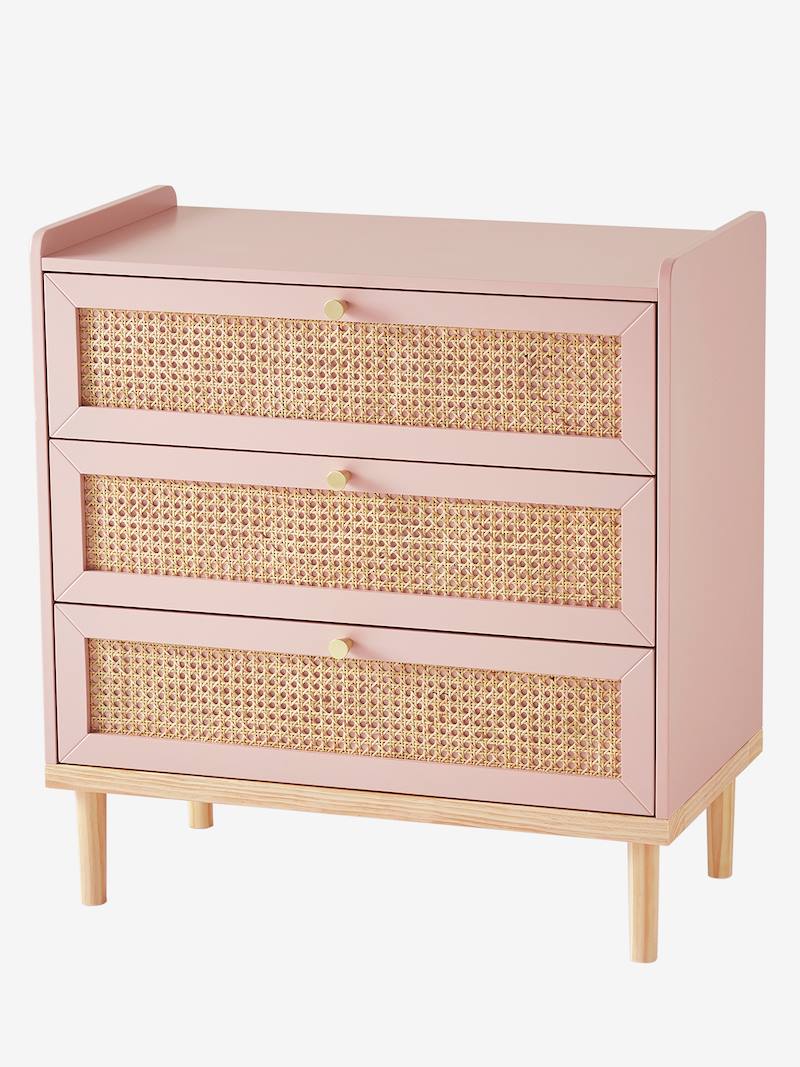 Commode en cannage LIGNE POÉSIE - vert, Chambre et rangement